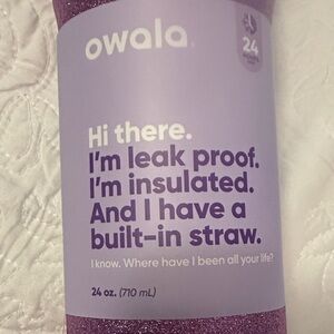 owala | Dining | Nwt Owala Color Drop So Eggstra Pink Purple Glitter 24 ...